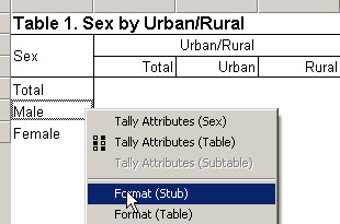 Hide or Show a Row or Column - CSPro User's Guide
